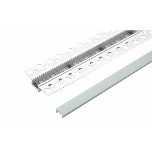 MasterLED Gipszkartonba süllyeszthető PVC profil opál fedéllel 2 ...